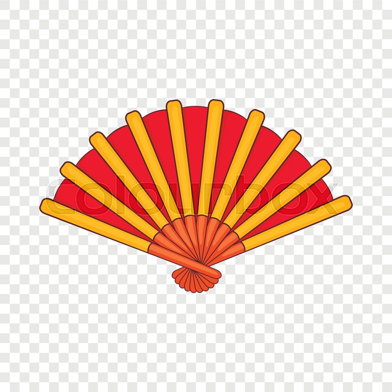 Spanish fan icon in cartoon style ... | Stock vector | Colourbox