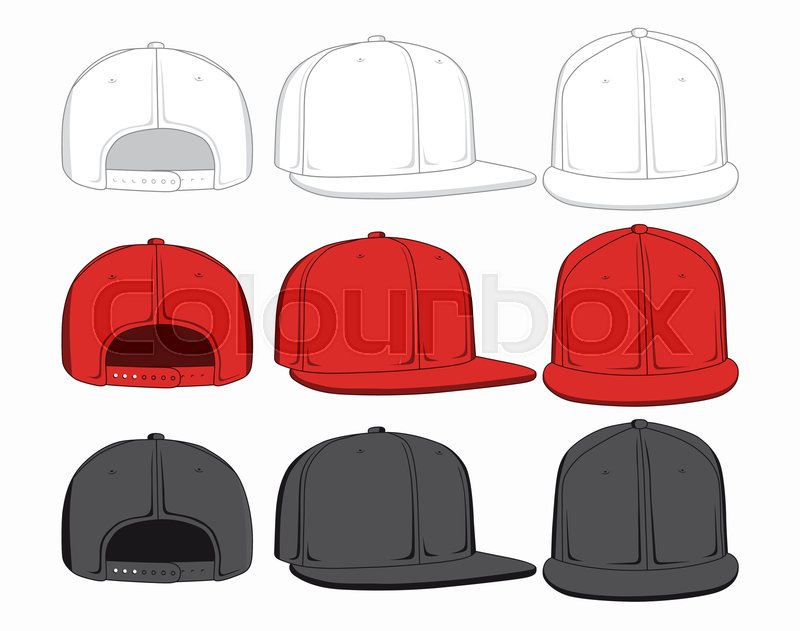Snapback Template Vector