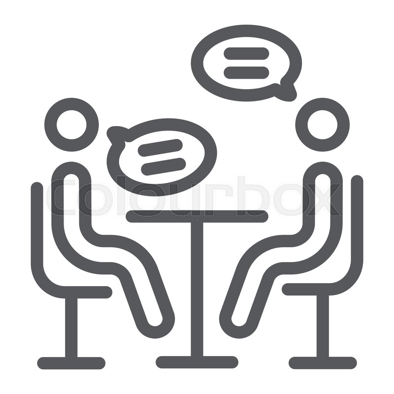 Interview Clipart Black And White