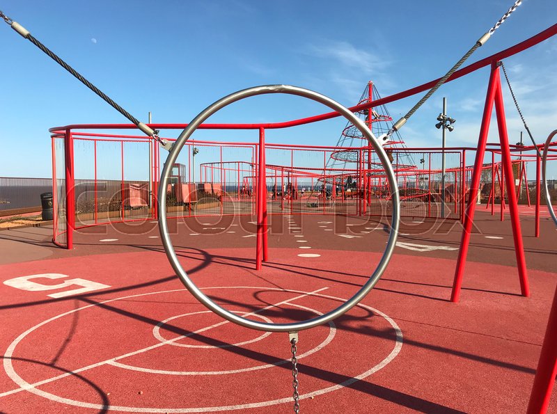 Modern playground with lots of ... | Stock image | Colourbox