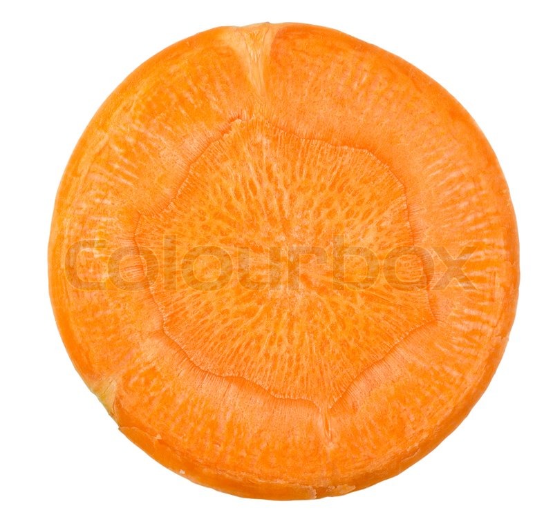 Carrot cut in slices | Stock image | Colourbox