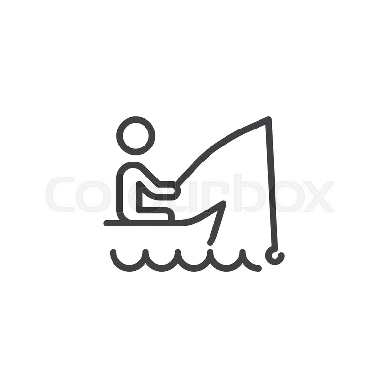 Man Fishing Icon