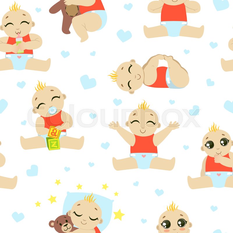 Cute Baby Background Design