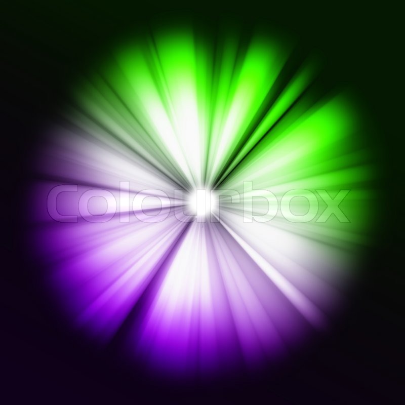 Colorful Light Beams on black | Stock image | Colourbox