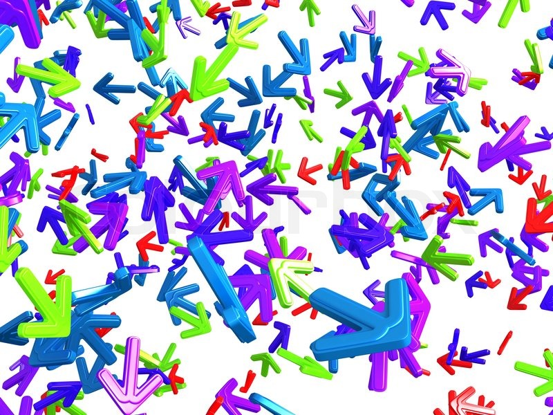 Right Solution: colorful arrows with ... | Stock image | Colourbox