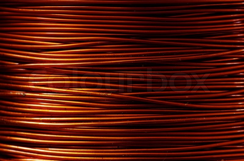 Roll of copper wire | Stock image | Colourbox
