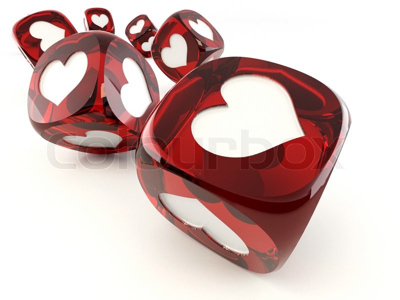 Cubes with heart | Stock image | Colourbox