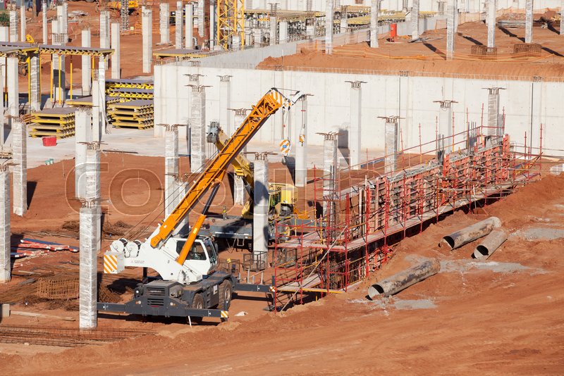 Buiding construction site first floor ... | Stock image | Colourbox