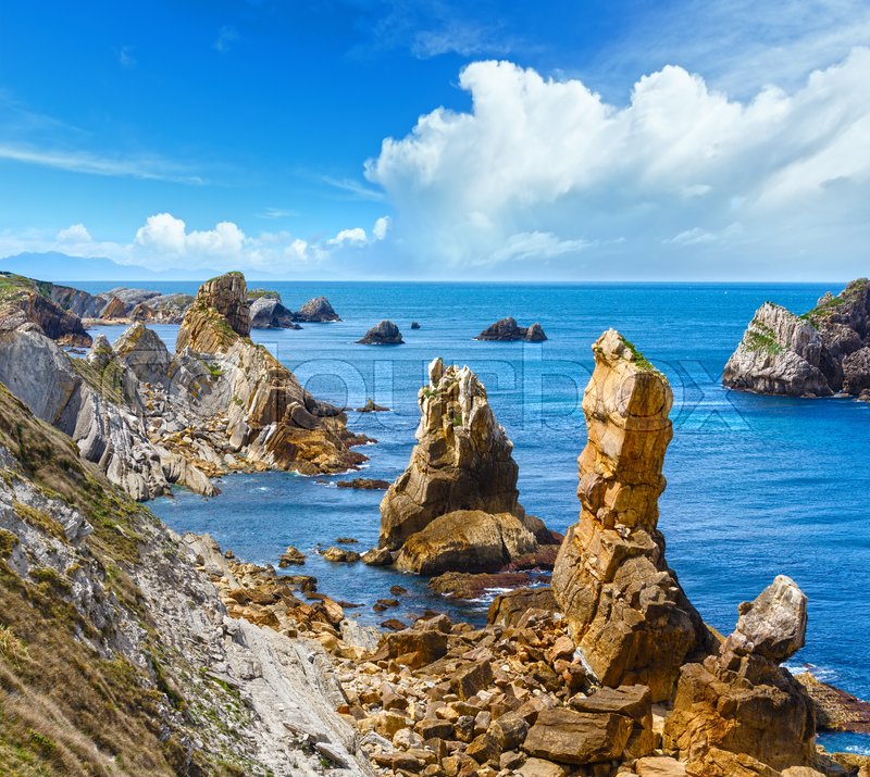 Atlantic ocean rocky coastline near ... | Stock image | Colourbox