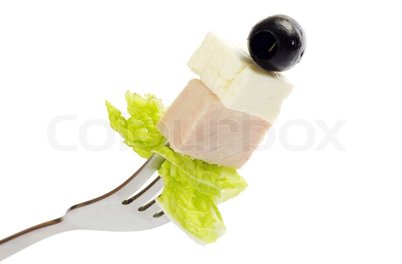 Food on fork | Stock image | Colourbox
