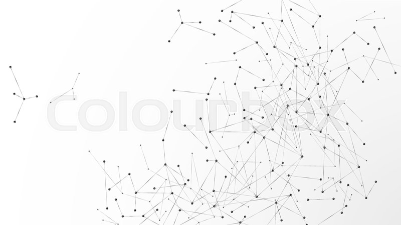 Abstract Network Nodes Nodes Stock Vector Colourbox 