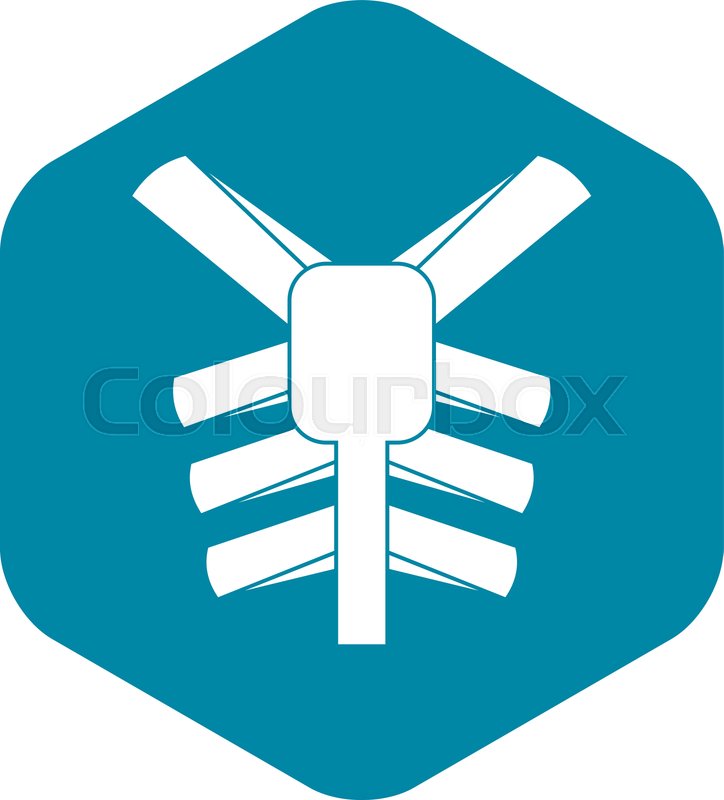 Human thorax icon. Simple illustration ... | Stock vector | Colourbox