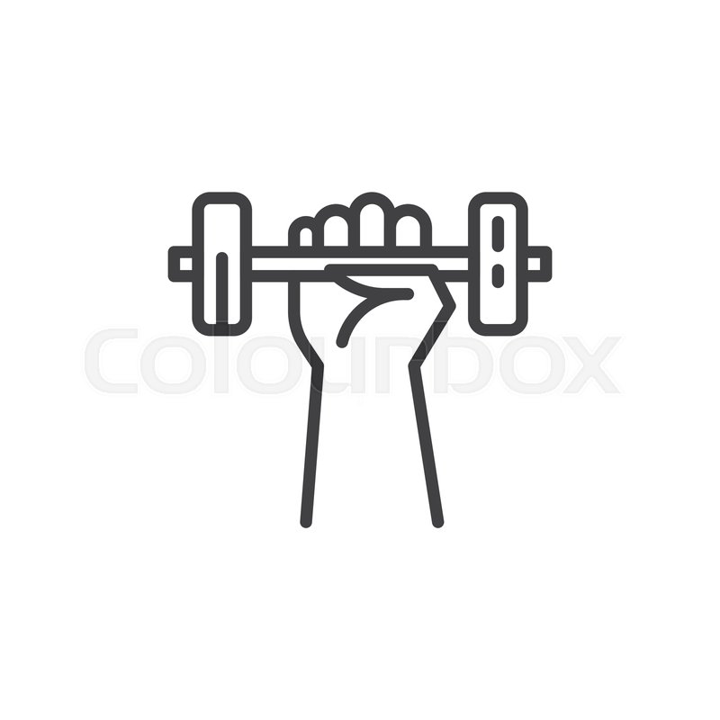 Hand Dumbbell Logo