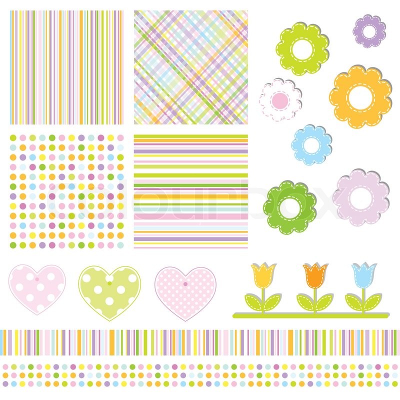 Scrapbook design elements | Stock vector | Colourbox