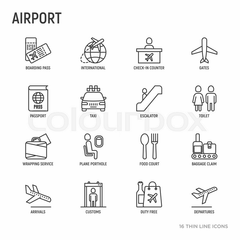 Airport Check In Icon