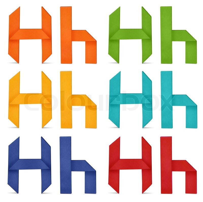 Origami alphabet | Stock Photo | Colourbox