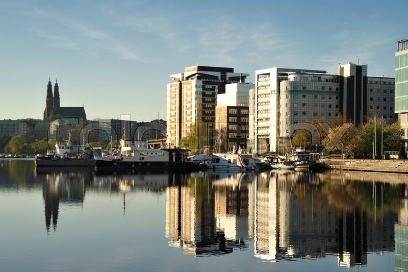 Modern apartment buildings in Stockholm ... | Stock image | Colourbox