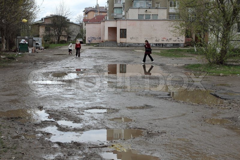 Bad roads in Russia and Ukraine | Stock image | Colourbox