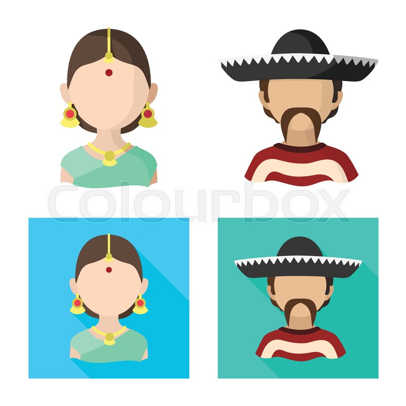 Vector illustration of imitator and ... | Stock vector | Colourbox