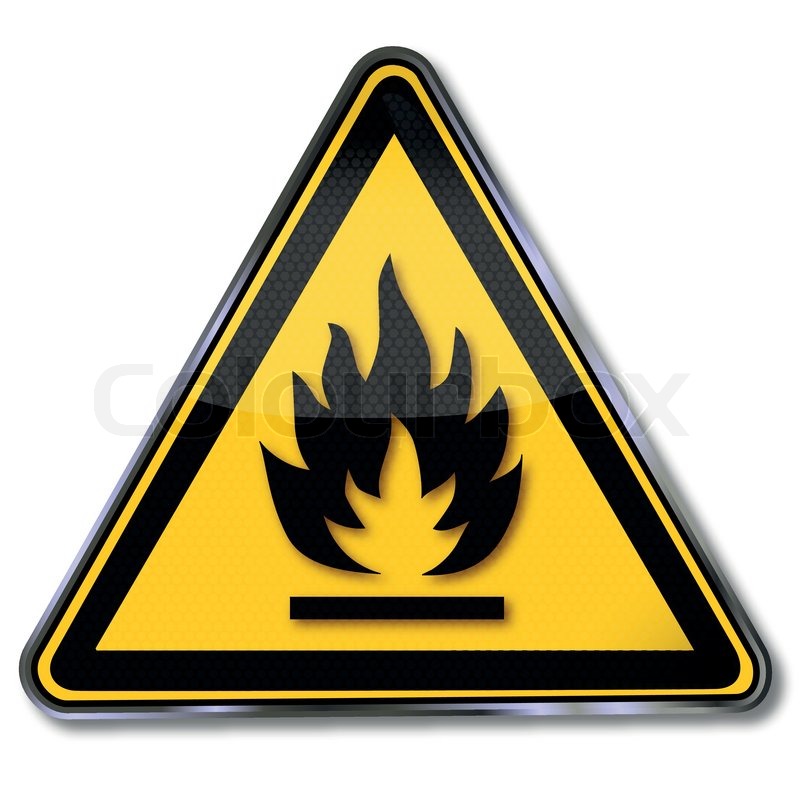 Verkehrsschild Feuer | Stock-Vektor | Colourbox