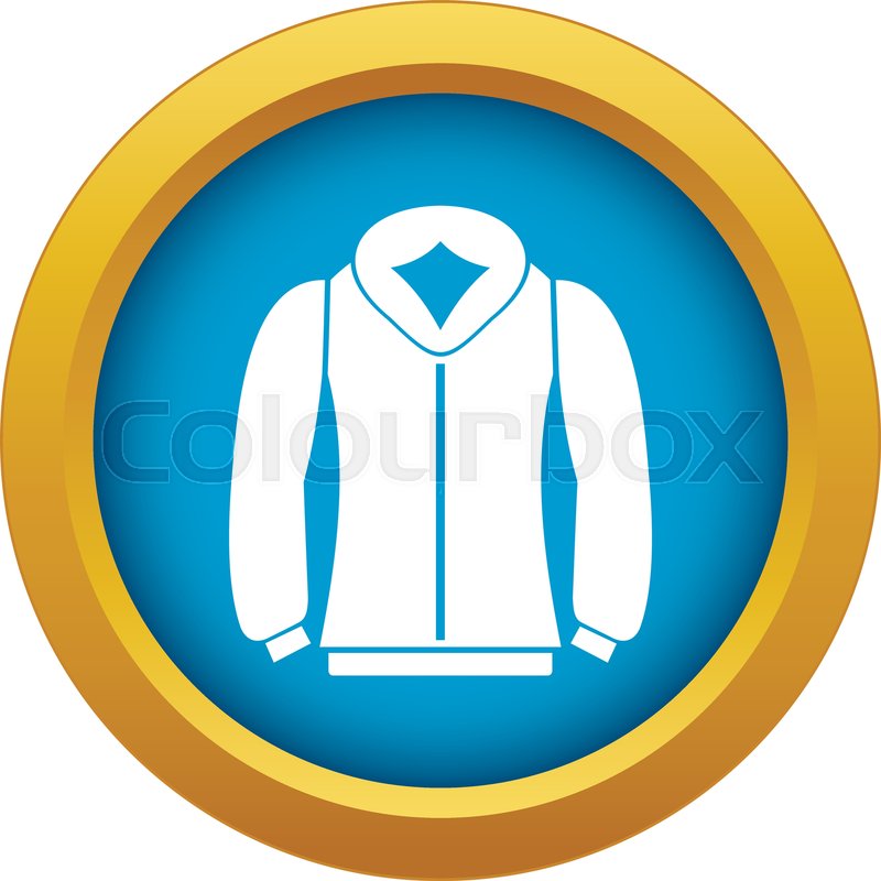 Sweatshirt icon blue vector isolated ... | Stock vector | Colourbox