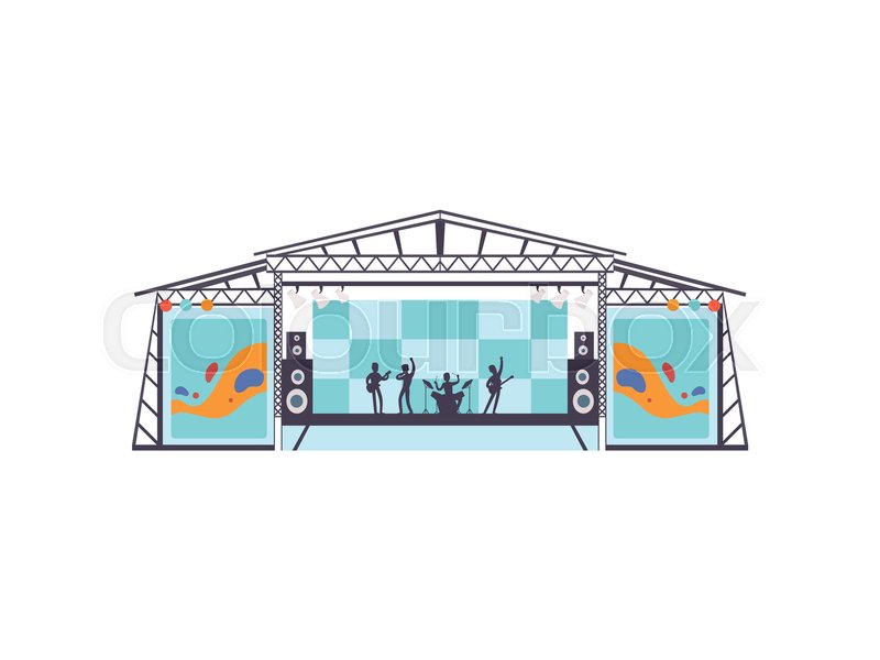 Outdoor Concert Stage Background