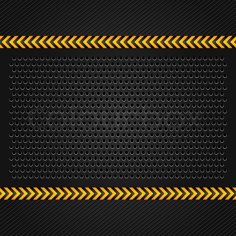 Punched metal surface background | Stock vector | Colourbox