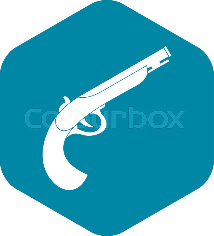 Gun icon. Simple illustration of gun ... | Stock vector | Colourbox