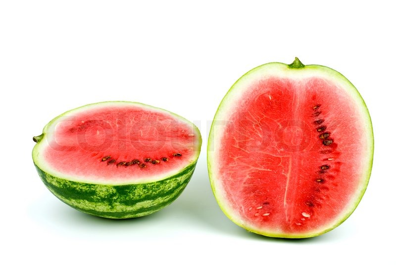 Two halves of watermelon | Stock image | Colourbox
