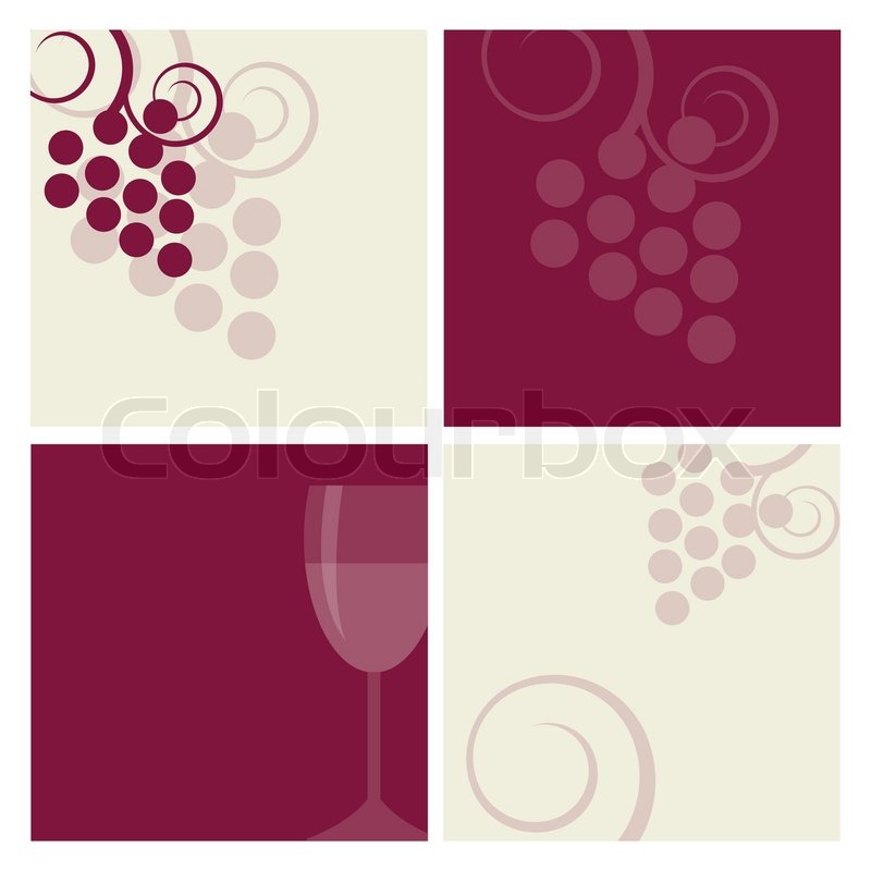 Wine background | Stock vector | Colourbox