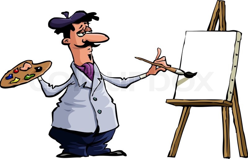 Maler, kunst, mænd | stock foto | Colourbox