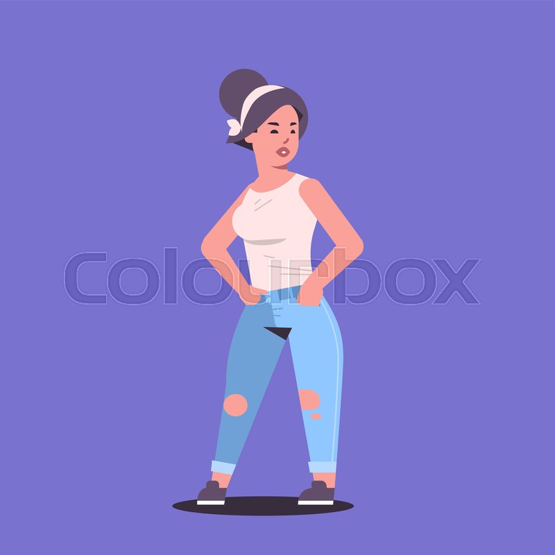 Animated Girl Standing Up