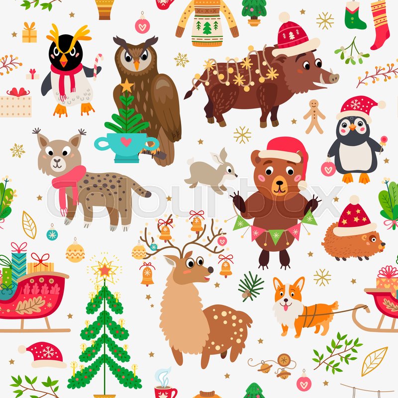 Christmas Cartoon Animals