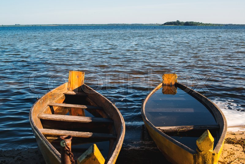 Vintage Wooden Row Boat