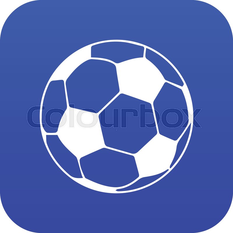 Blue Soccer Ball Clip Art