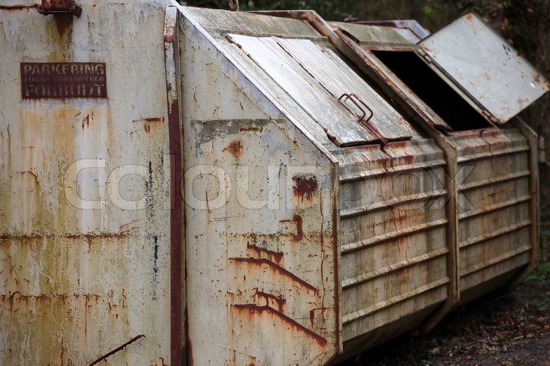 Old rusty container | Stock image | Colourbox