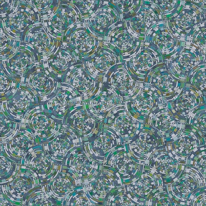 Green circular tiles | Stock image | Colourbox