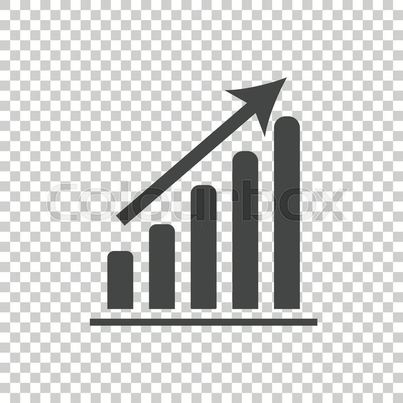 Business graph icon. Chart flat vector ... | Stock vector | Colourbox