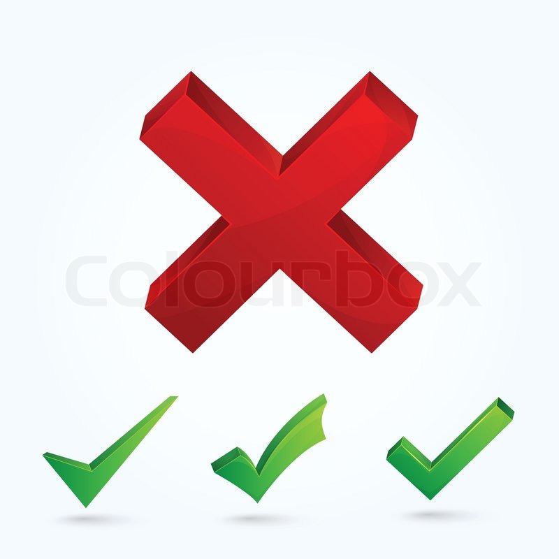 Validierung-Symbole | Stock-Vektor | Colourbox