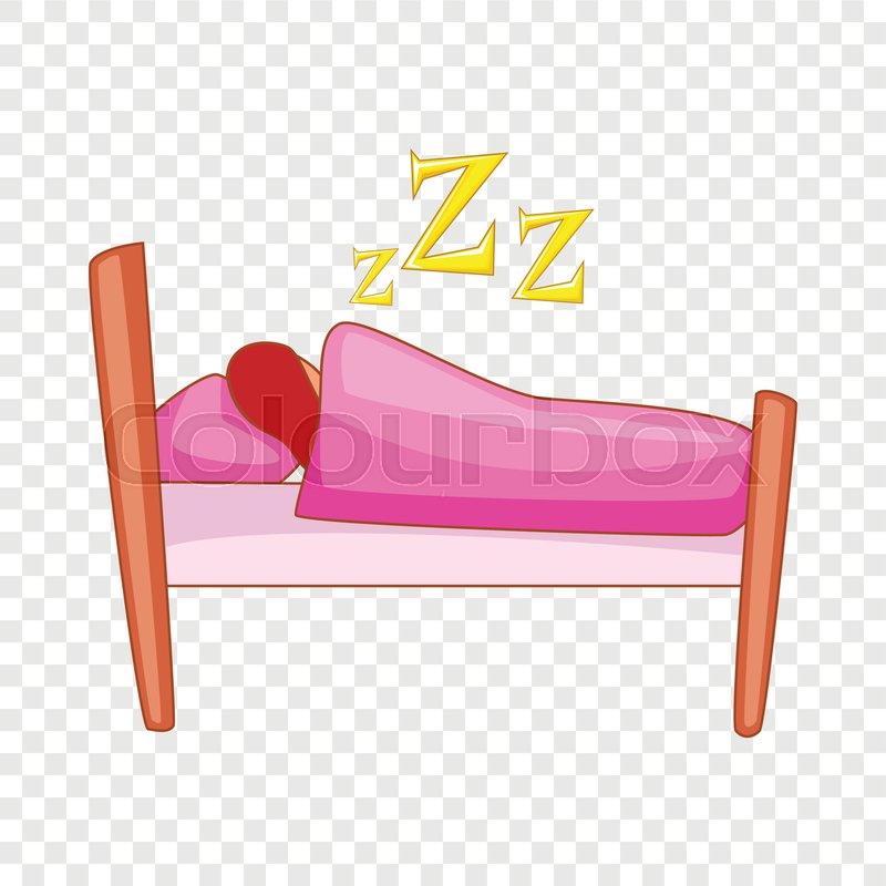 Sleeping icon. Cartoon illustration of ... | Stock vector | Colourbox