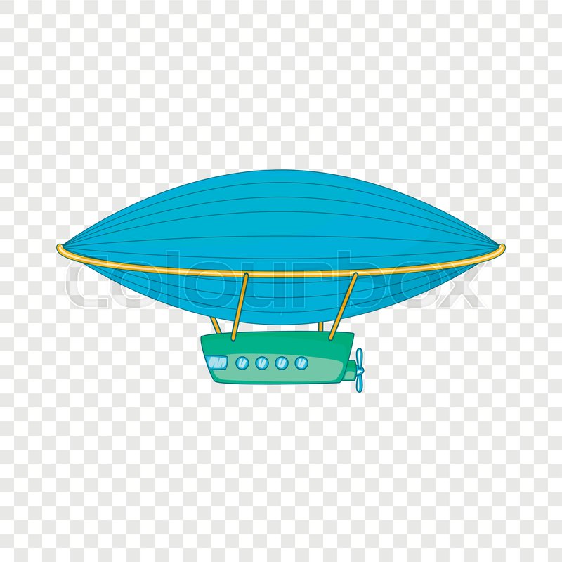 Airship icon. Cartoon illustration of ... | Stock vector | Colourbox