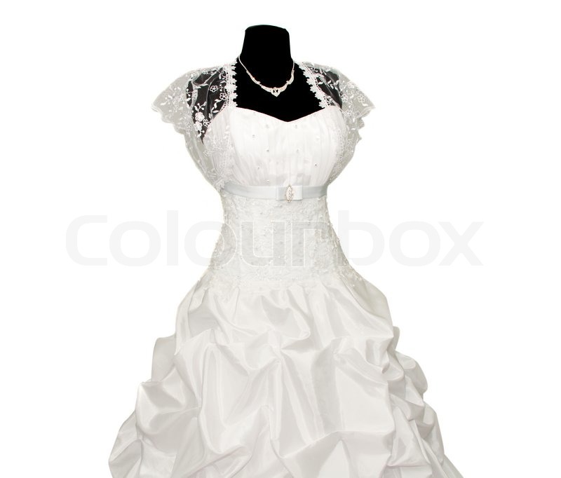 Wedding dress isolated | Stock image | Colourbox