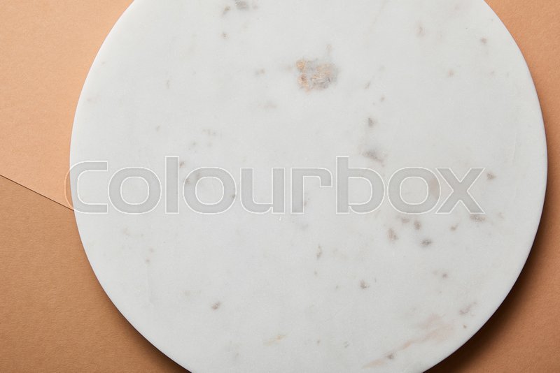 Close up view of grey marble circle on ... | Stock image | Colourbox