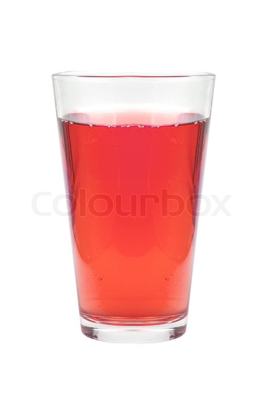 Glas Saft isoliert auf weiss | Stock Bild | Colourbox