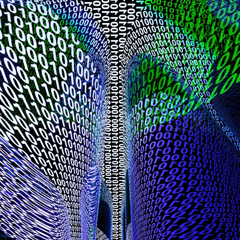 Abstrakt Binärcodes Hintergrund zeigt ... | Stock Bild | Colourbox