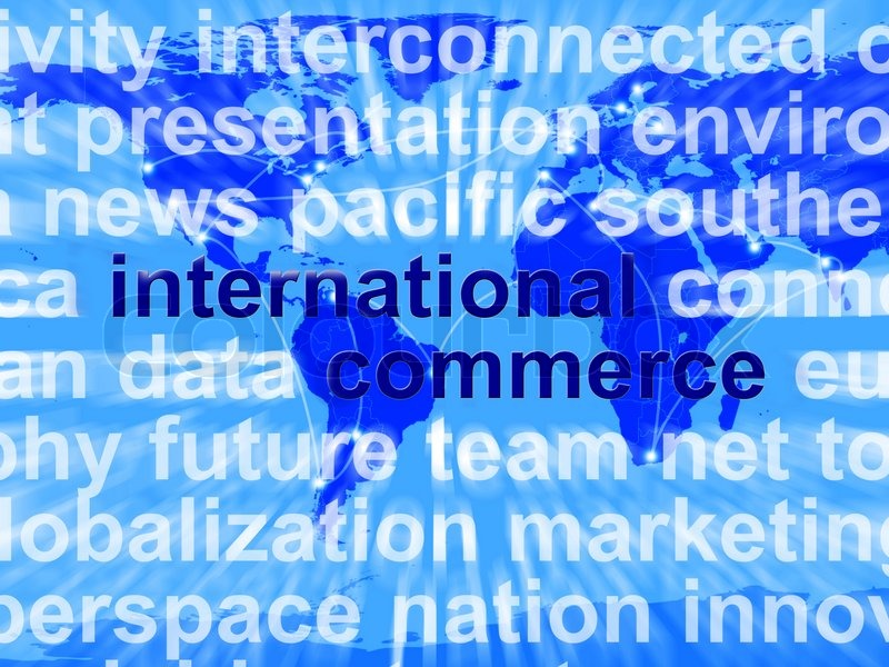 Internationaler Handel-Word, die mit der ... | Stock Bild | Colourbox