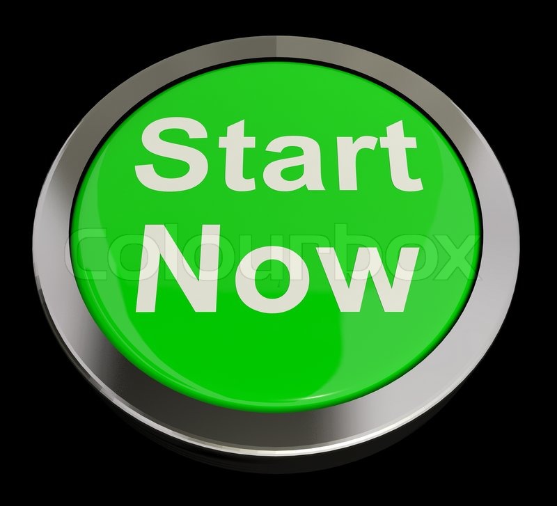 Start Now Button Meaning To Commence ... | Stock image | Colourbox