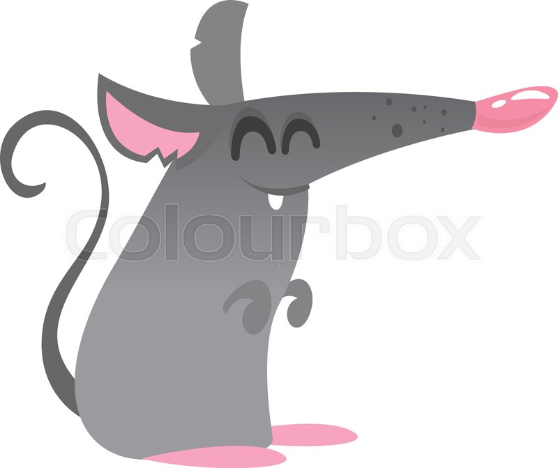 Cute cartoon mouse dancing. Vector ... | Stock vector | Colourbox