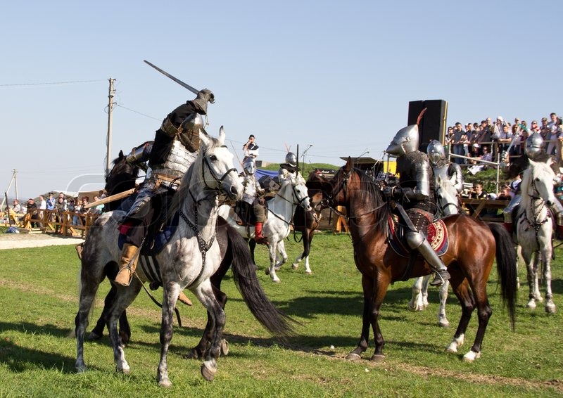 Knights battle | Stock Photo | Colourbox