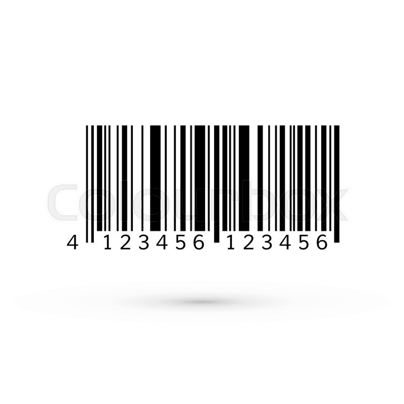 Unique realistic bar code. Striped ... | Stock vector | Colourbox